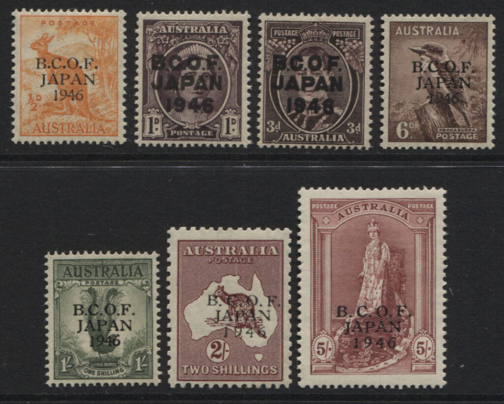 BCOF (Japan) Overprints Archives - Richard Juzwin Stamps