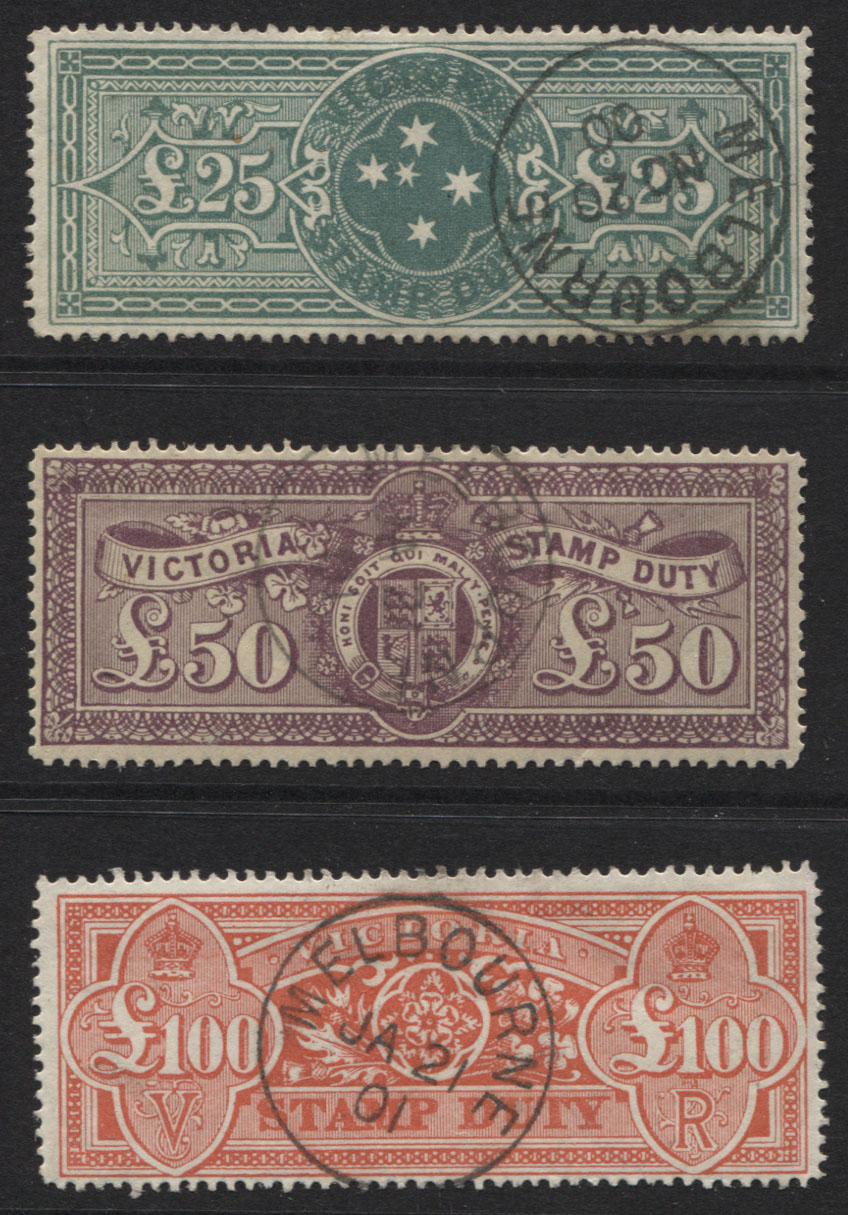 VICTORIA SG 291-293: - Richard Juzwin Stamps
