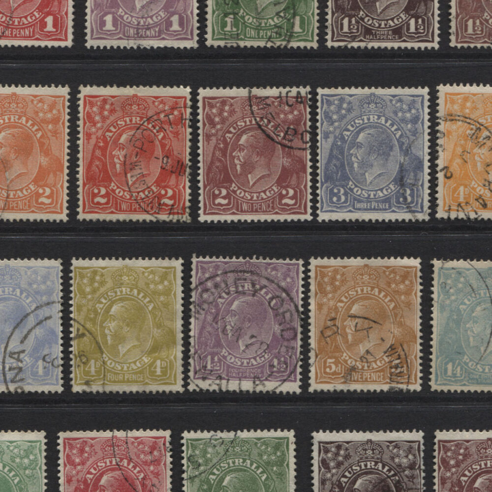 KGV DEFINITIVE SET OF 72 STAMPS: - Richard Juzwin Stamps